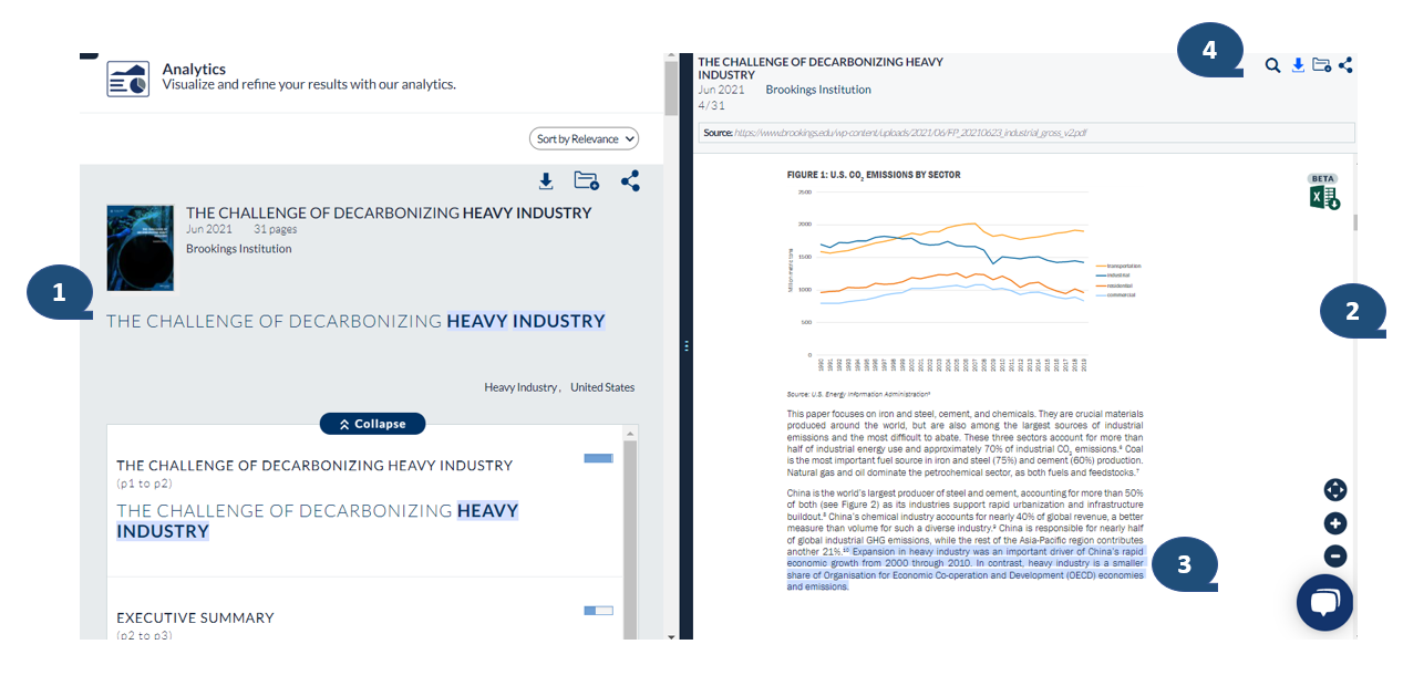 How to navigate through the document